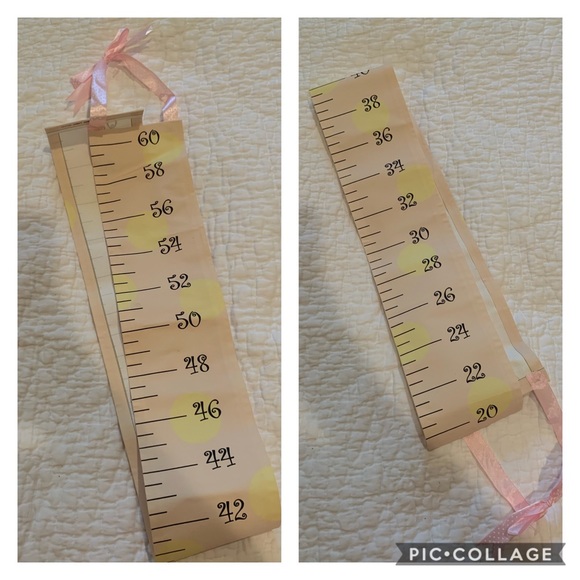 Other | New Girls Growth Chart Ruler Pink Measuring | Poshmark